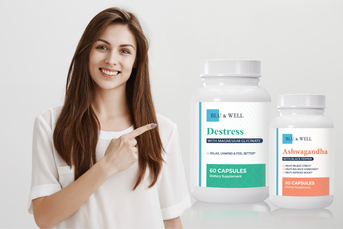 Best Stress Relief Supplements | Supplements for Better Mood & Focus – BLU & WELL